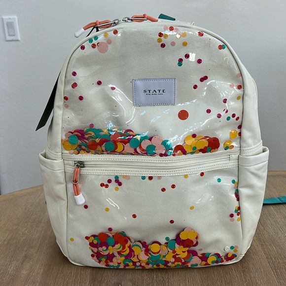 STATE | Accessories | New State Bags Kane Kids Backpack Metallic ...
